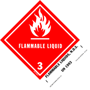 Hazmat Class 3 Labels - Flammable Liquids