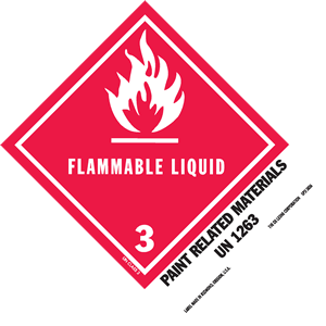 Hazmat Class 3 Labels - Flammable Liquids