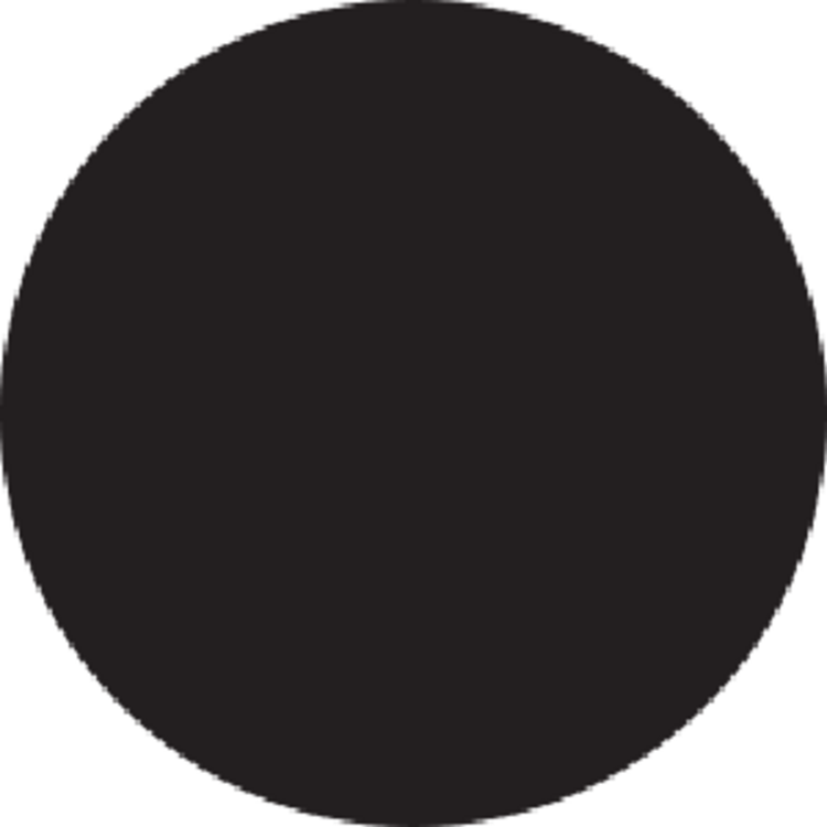 3" Diameter Black Circle Labels