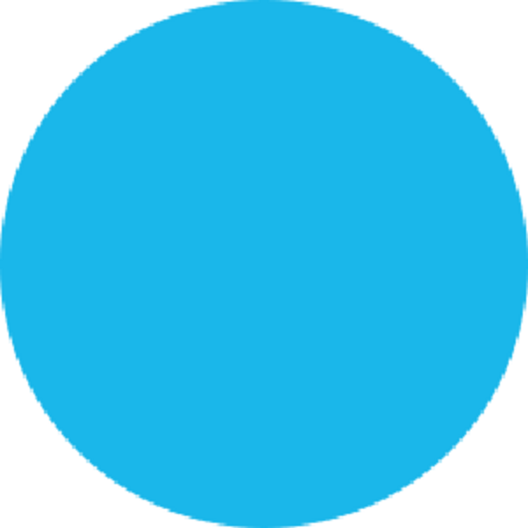 Blue Circle Labels 1.5" Diameter