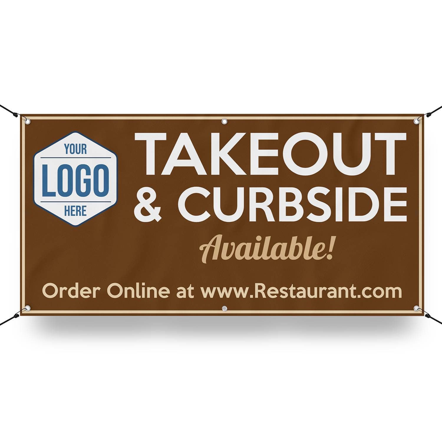 Custom Restaurant Banner | Open for Takeout Signs