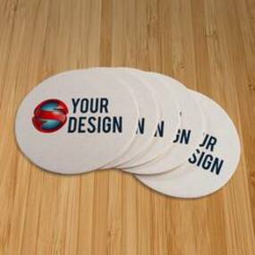 Customize These High-Quality Paper Coasters