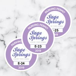 Customizable Parking Permits | Change Colors, Text, and More!