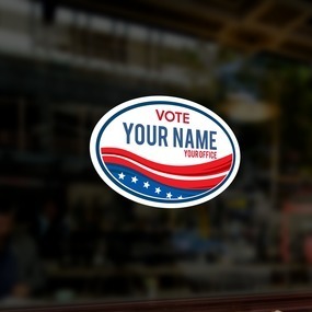 Easily Customize These High-Quality Political Oval Stickers!