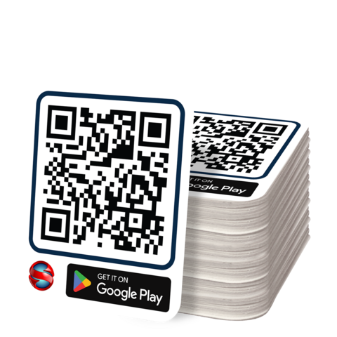Custom QR Code Stickers for App Downloads