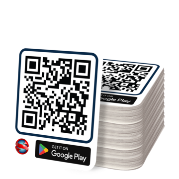 Custom QR Code Stickers for App Downloads