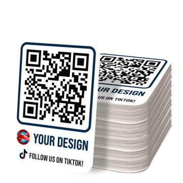 Custom Social Media QR Code Stickers