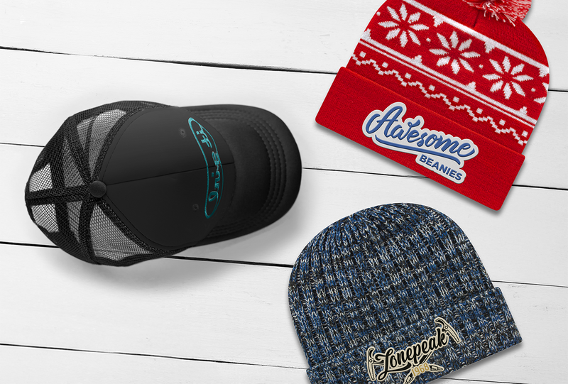 Custom Embroidered Hats & Beanies | Branded Hats for Teams & Merch