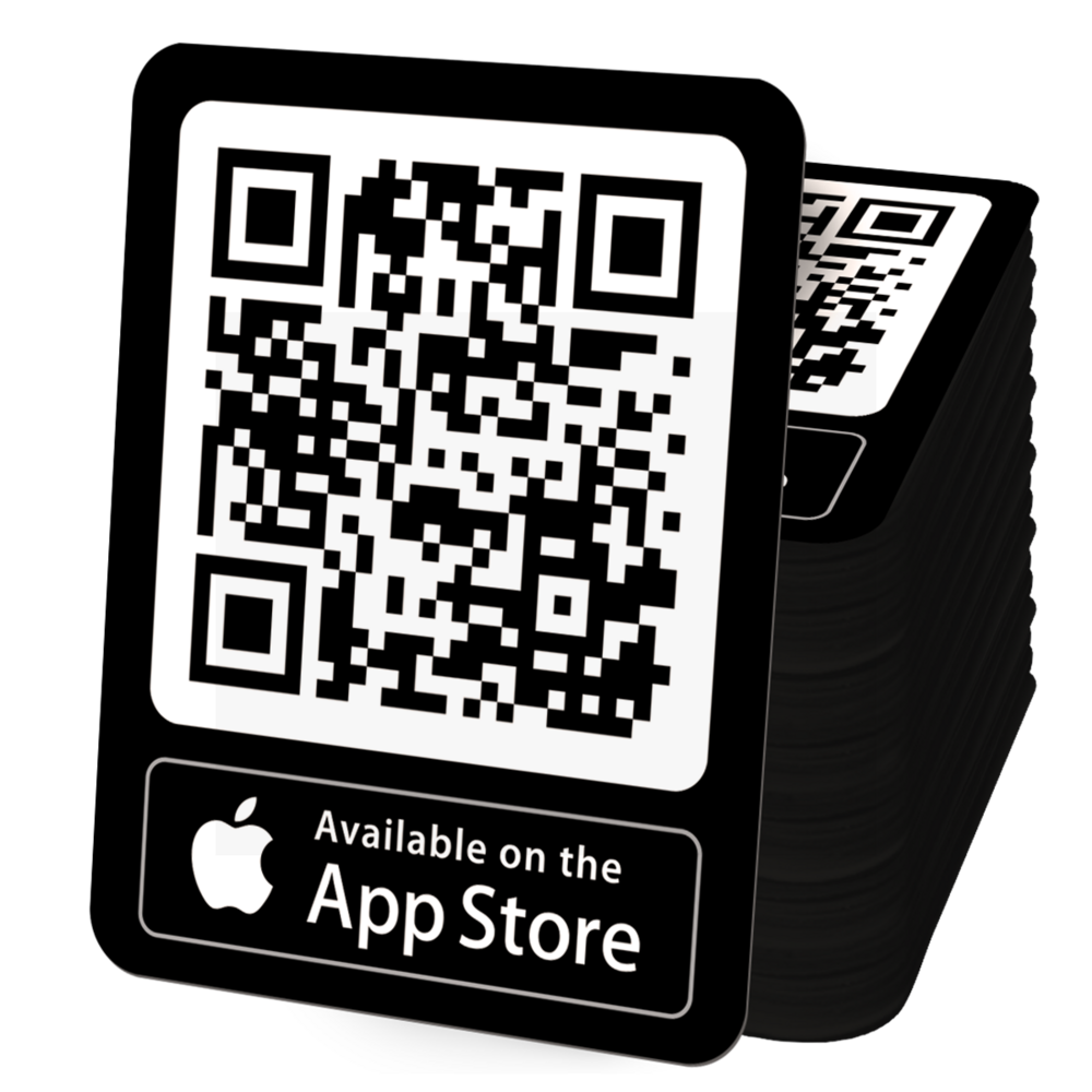 Custom QR Code Stickers for App Downloads