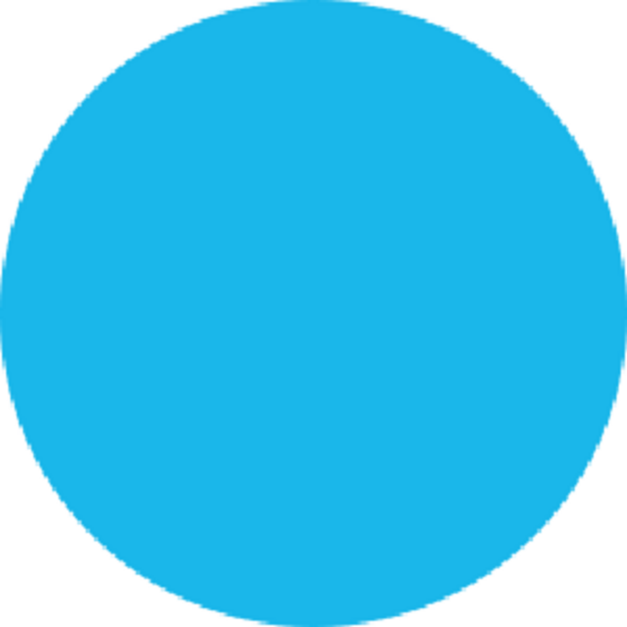 Blue Circle Labels 2" Diameter