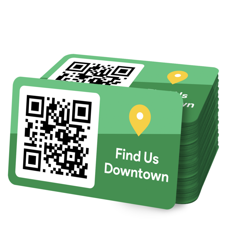 Custom Business Information QR Code Stickers
