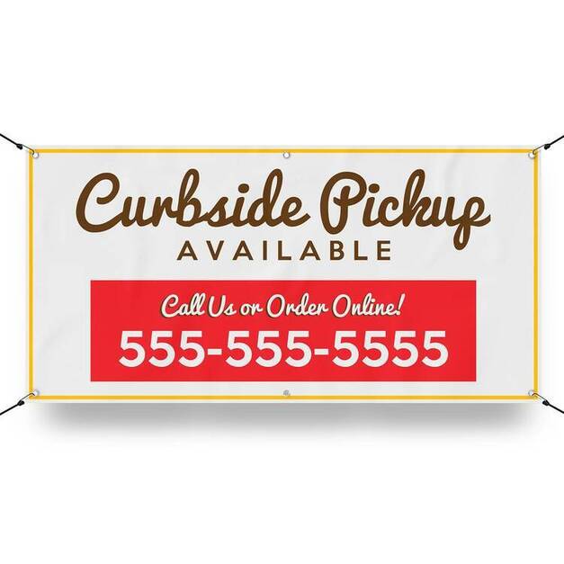 Let Consumers Know You Offer Curbside With This Customizable Banner!