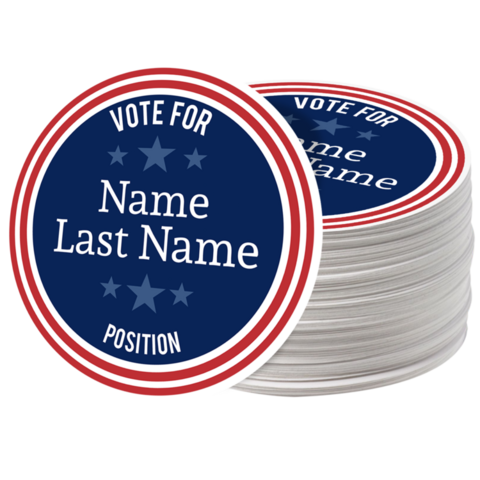 Political Campaign Circle Stickers