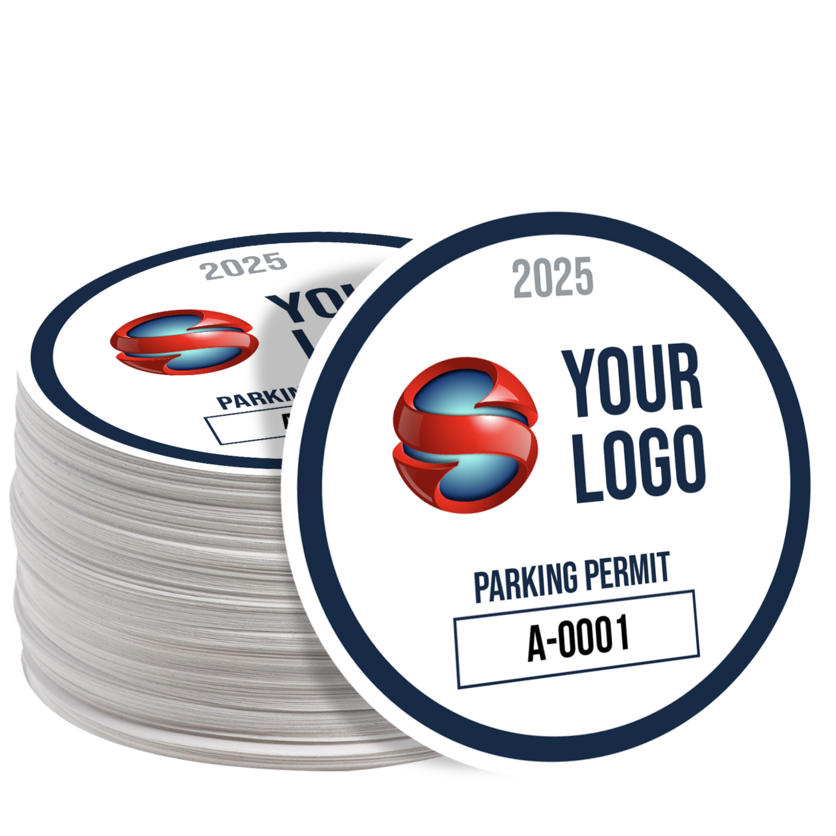 Custom Circle Parking Permits - Design Your Permit Online!