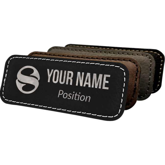 Custom Leather Name Tags - No Minimums! Free Shipping!