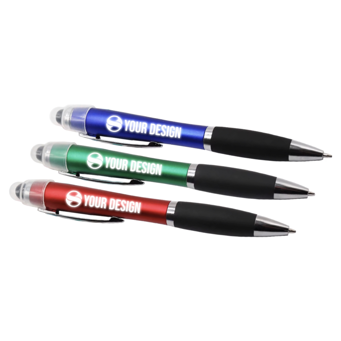 Custom Laser-Engraved Light-Up Pens for Businesses | Free US Shipping