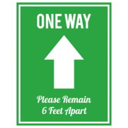 Help Others Practice Social Distancing With One Way Floor Stickers
