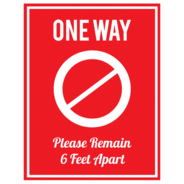 Direct Traffic In Your Business With These 1 Way - Exit Floor Stickers