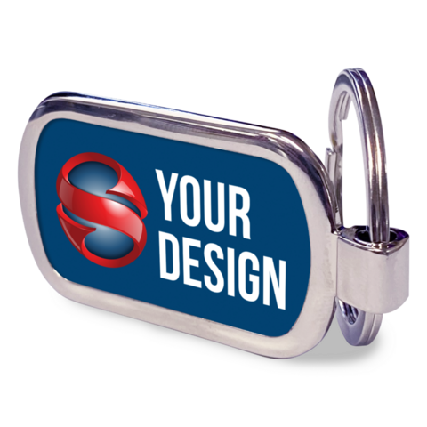 Create A Custom Printed Rectangle Key Chain With Your Design or Image!