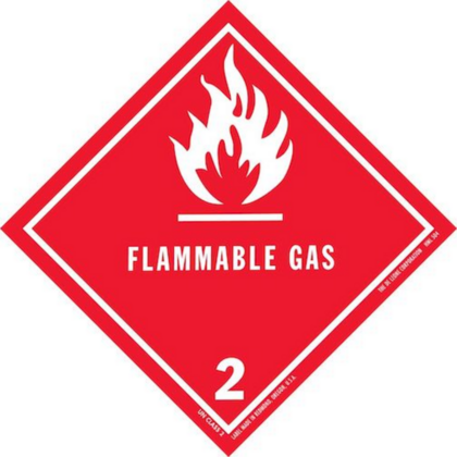 Class 2 Hazmat Warning Labels