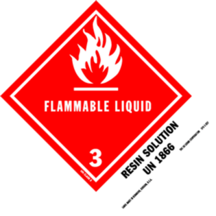 Hazmat Class 3 Labels - Flammable Liquids