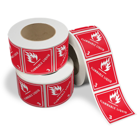 Flammable Liquids Hazmat Class 3 Labels