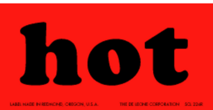 Hot & Cold Labels for Temperature Sensitivity