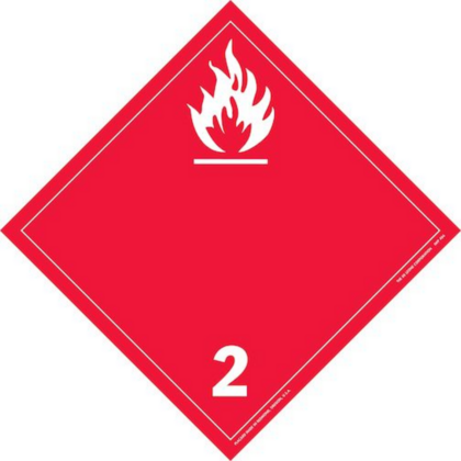 Class 2 Hazmat Warning Labels