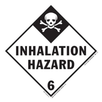 Poisonous & Infectious Substances - Hazmat Class 6 Labels