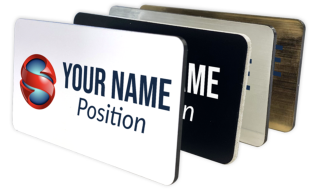 Custom Large Rectangle Name Tags - Full Color Print - Free Shipping!