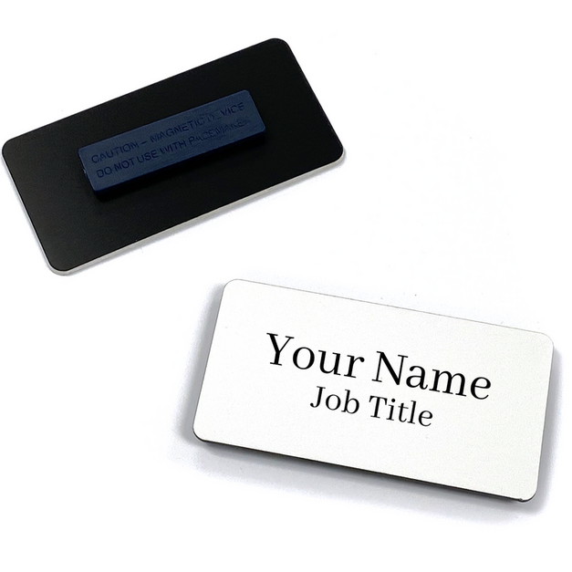 Custom Large Rectangle Name Tags - Full Color Print - Free Shipping!