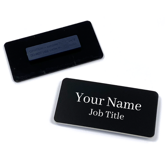 Custom Large Rectangle Name Tags - Full Color Print - Free Shipping!
