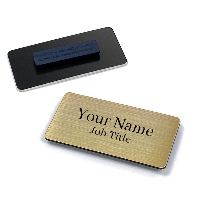 Custom Large Rectangle Name Tags - Full Color Print - Free Shipping!