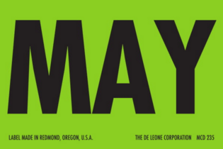 Color Coded Month Labels for Organization