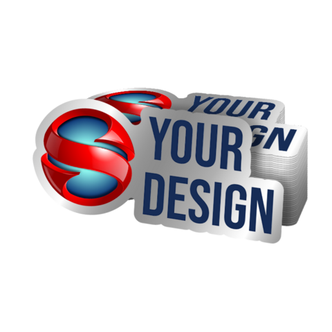 Printed Metallic Stickers - Design Yours Now!