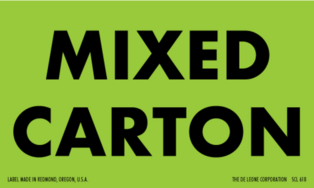 Labels for Shipping and Packaging Information