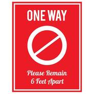 Direct Traffic In Your Business With These 1 Way - Exit Floor Stickers
