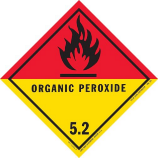 Oxidizer & Organic Peroxide Hazmat Class 5 Labels