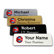 Custom Plastic Rectangle Name Tags for Your Business