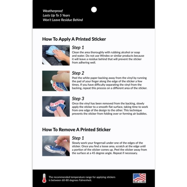 Customizable Retail Packaging for Stickers