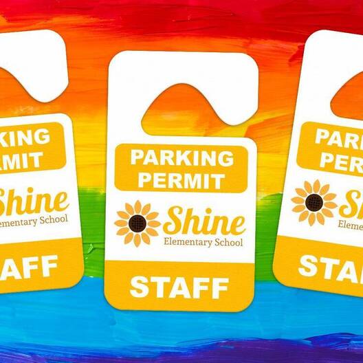 Design Your Own Hang Tags | Parking Permit Hangers