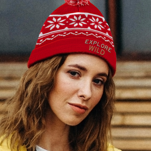 Custom Snowflake Beanie - Free Shipping | StickersStickers