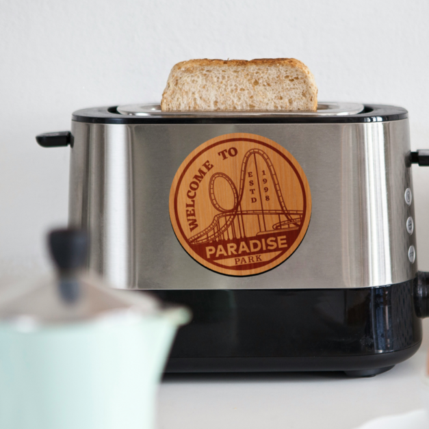 Customizable Laser-Engraved Wood Magnets | Free Shipping