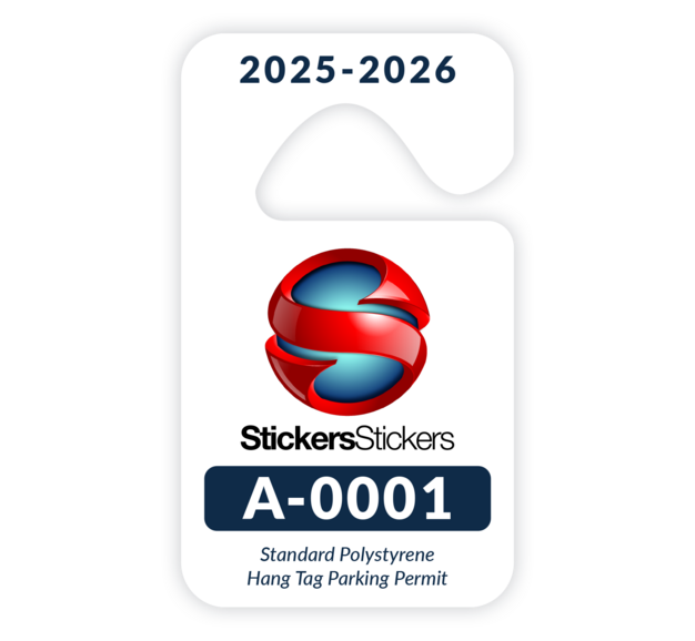 Standard Parking Permit Hang Tag Material Sample