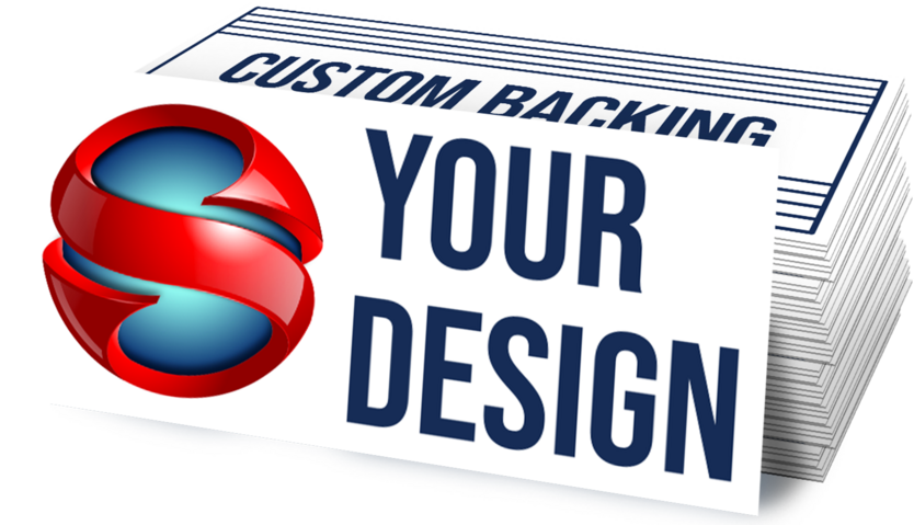 Custom Stickers with Printed Backing