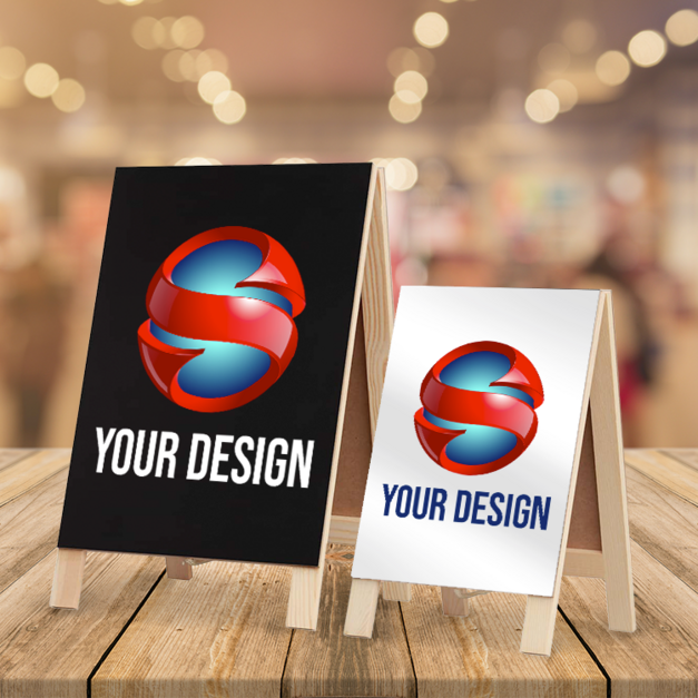 Custom Table Top Signs - Personalized Desk & Display Signage