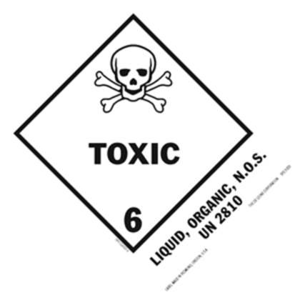 Poisonous & Infectious Substances - Hazmat Class 6 Labels