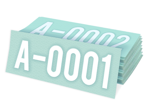Custom Vinyl Number Stickers & Decals | Stickers Stickers