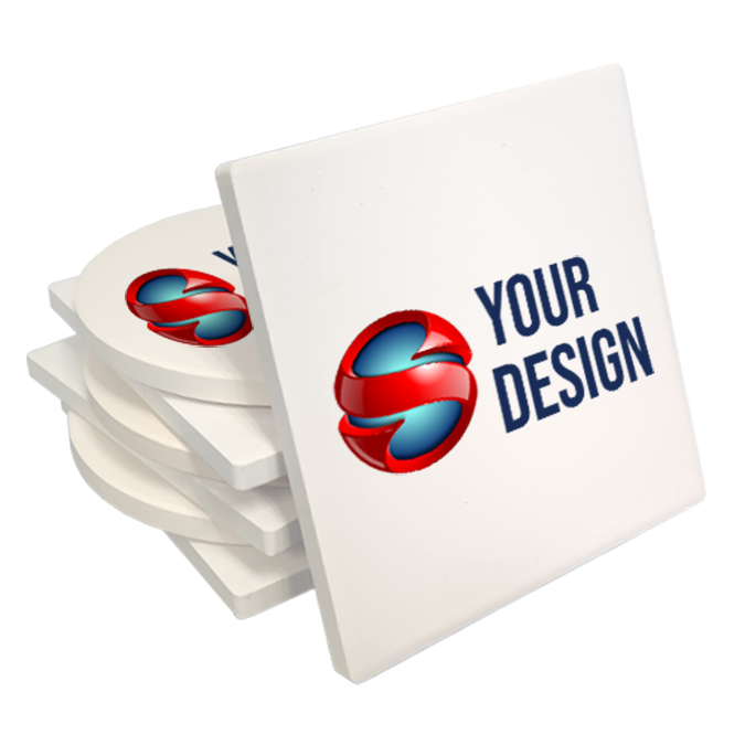 Coasters Customized With Your Logo Or Design - Free Shipping!
