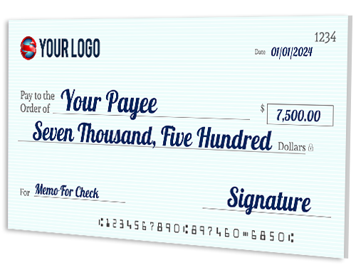 Custom Giant Novelty Checks for Special Moments - Free Shipping